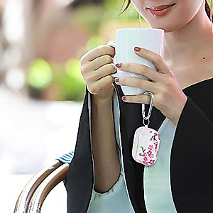 V-MORO Compatible with Airpods Pro/Pro 2 Case, Cute Clear Airpod Pro Case Cover Transparent Protective Case Girl for Apple Airpods Pro [Front LED Visible] Charging Skin Women ( Plum Flower)