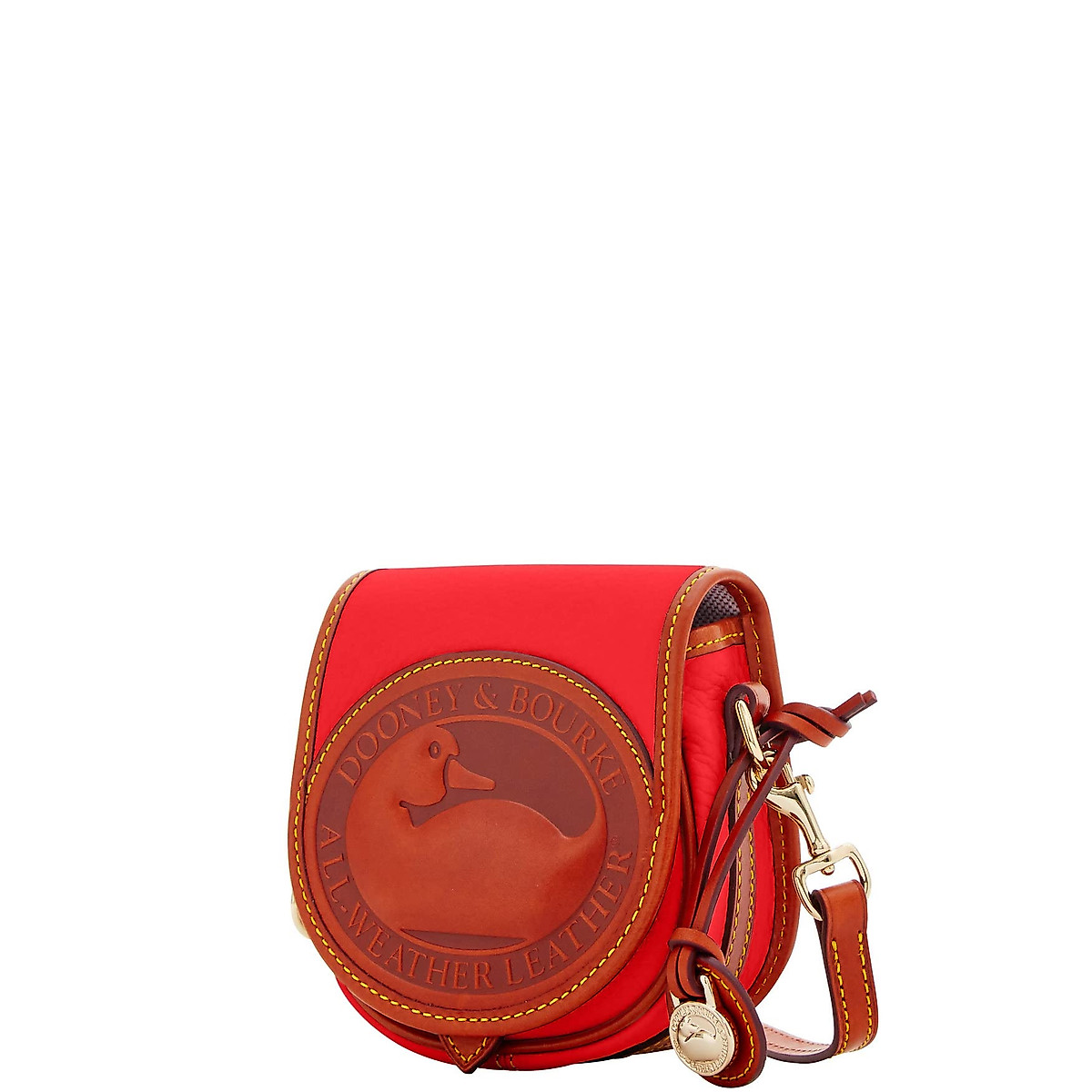 Dooney & Bourke Handbag, All Weather Leather 2 Duck Bag Crossbody - Red