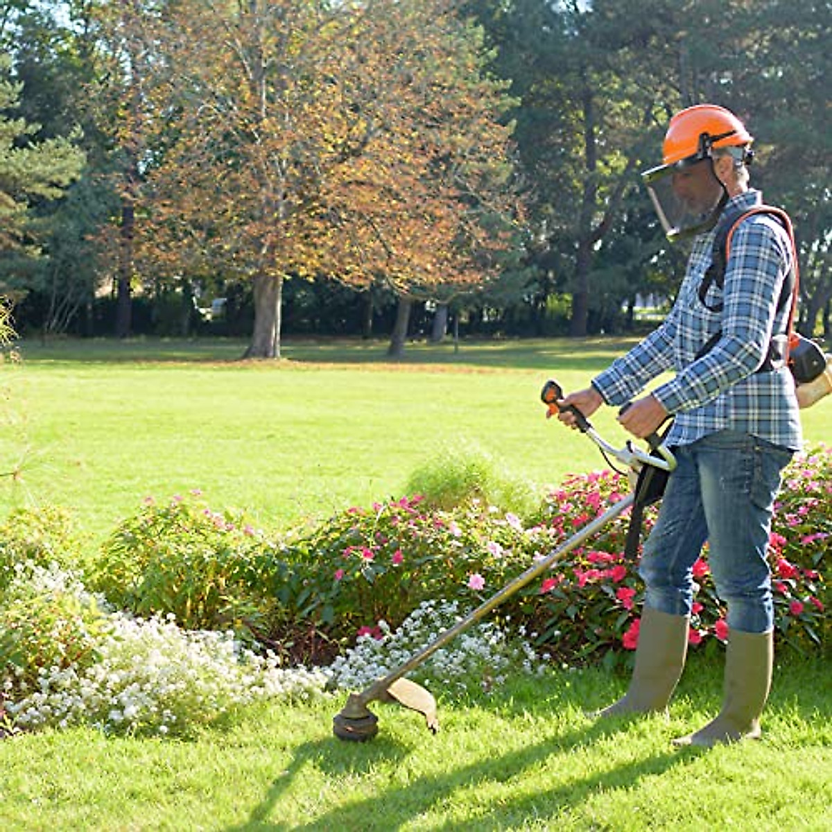 FEPITO Round .065-Inch String Trimmer Line 328ft Long Nylon Trimmer String Replacement Line for Garden String Trimmer Edger Replacement Spool