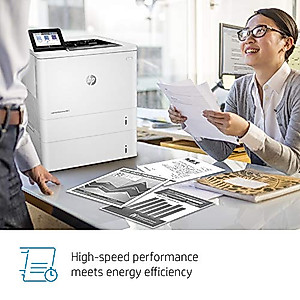 HP LaserJet Enterprise M611x Monochrome Printer with built-in Ethernet, 2-sided printing & extra paper tray (7PS85A) White