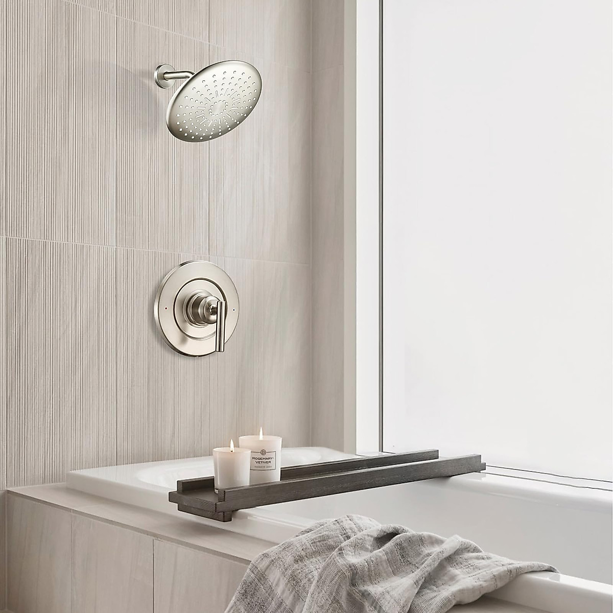 Replacement for Moen T2901BN Gibson Posi-Temp Shower Valve Trim Kit, Brushed Nickel Shower Trim Kit