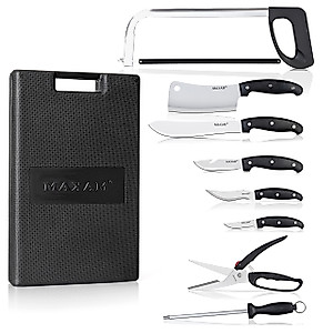Maxam Game Processing Set, for Field Dressing Deer and Other Game, Fully Portable in a Durable Case, 13-Piece