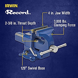 IRWIN Bench Vise, Quick Adjust (1959551)