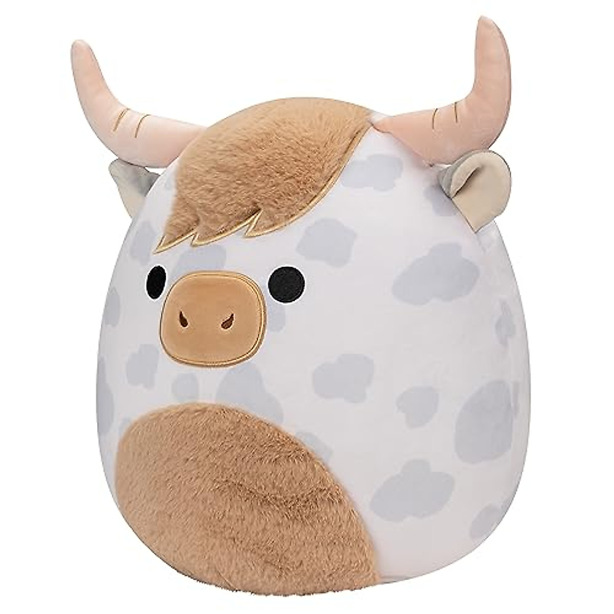 Squishmallows Original 12-Inch Borsa Spotted Highland Cow - Medium-Sized Ultrasoft Official Jazwares Plush