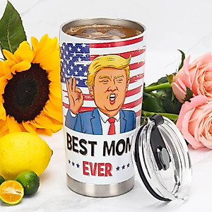AREOK Mothers Day Gifts for Mom from Daughter Son, Best Mom Ever Gifts - Great Mom Mother Gifts, Mothers Day Birthday Tumbler Gift for Mom, 20 Oz Mom Tumbler Cup