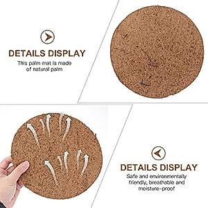 Ipetboom 10Pcs Bird Nesting Pads, Palm Pigeon Breeding Nests Chicken Nesting Pads Birds Nest Mat Egg Pad for Bird Chicken Nesting and Breeding, 21.5x21.5x0.8