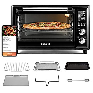 Cosori Air Fryer Toaster Oven Combo Smart 12-in-1 Countertop Dehydrator & G & S Metal Products Company Personal Size Non-Stick 6-Piece Toaster Oven Baking Pan Set