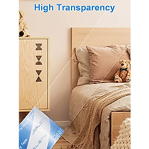 JARLINK Upgraded Version Clearer Packing Tape 12 Rolls, Heavy Duty Packaging Tape for Shipping Packaging Moving Sealing, 2.7mil Thick, 1.88 inches Wide, 60 Yards Per Roll, 720 Total Yards