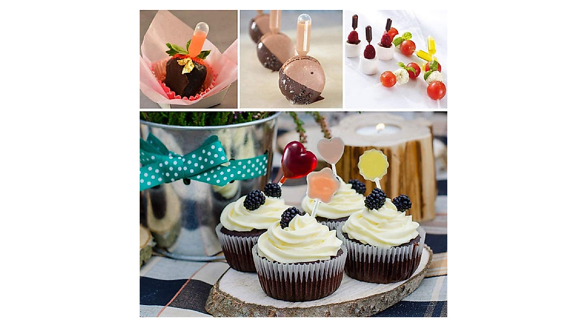 4ml Cupcake Pipettes - 200 Packs for Baking & Decorating