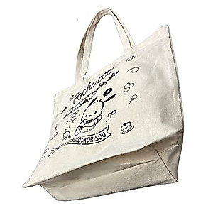 Friend EITAI Sanrio Pochacco Cute Tote Bag, Shopping Bag, Kitchen Reusable Grocery Bag, 15 in(H) x 11.8 in(L) x 5.5 in(W)