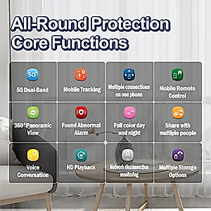 OwLUCK 3MP Light Bulb Security Camera 360° Wifi Outdoor & Indoor 5g-2.4ghz,Optiguard Light Bulb Camera Color Day&Night,Light Socket Security Camera Motion Detection,Wireless & Easy To Install