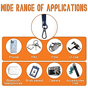 KINGLINK Universal Cell Phone Lanyard, Lanyard for Phone with Adjustable Nylon Neck Strap with Most Smartphones Phone Tether Can be Combined with Any Phone Case