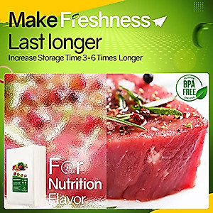 Vacuum Sealer Bags with BPA Free(200 Counts-11" x 16")200 Gallon Heavy Duty Vacuum Seal Food Sealer Bags PreCut Bag