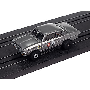 Auto World Thunderjet Nickey - 1966 Chevy Nova (Gray) HO Scale Slot Car