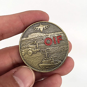 OIF Veterans Military Coin Iraqi Freedom Challenge Coin