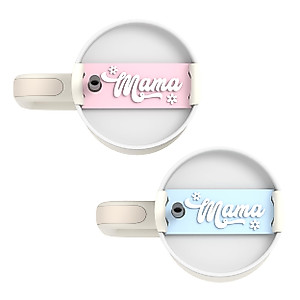 The Cotton & Canvas Co. Mama Stanley Tumbler Tag, Acrylic Lid Topper, Custom Name Plate, Retro, 40oz, 30oz, Gift for Mom, Mother's Day, Quencher H2.0, Personalized