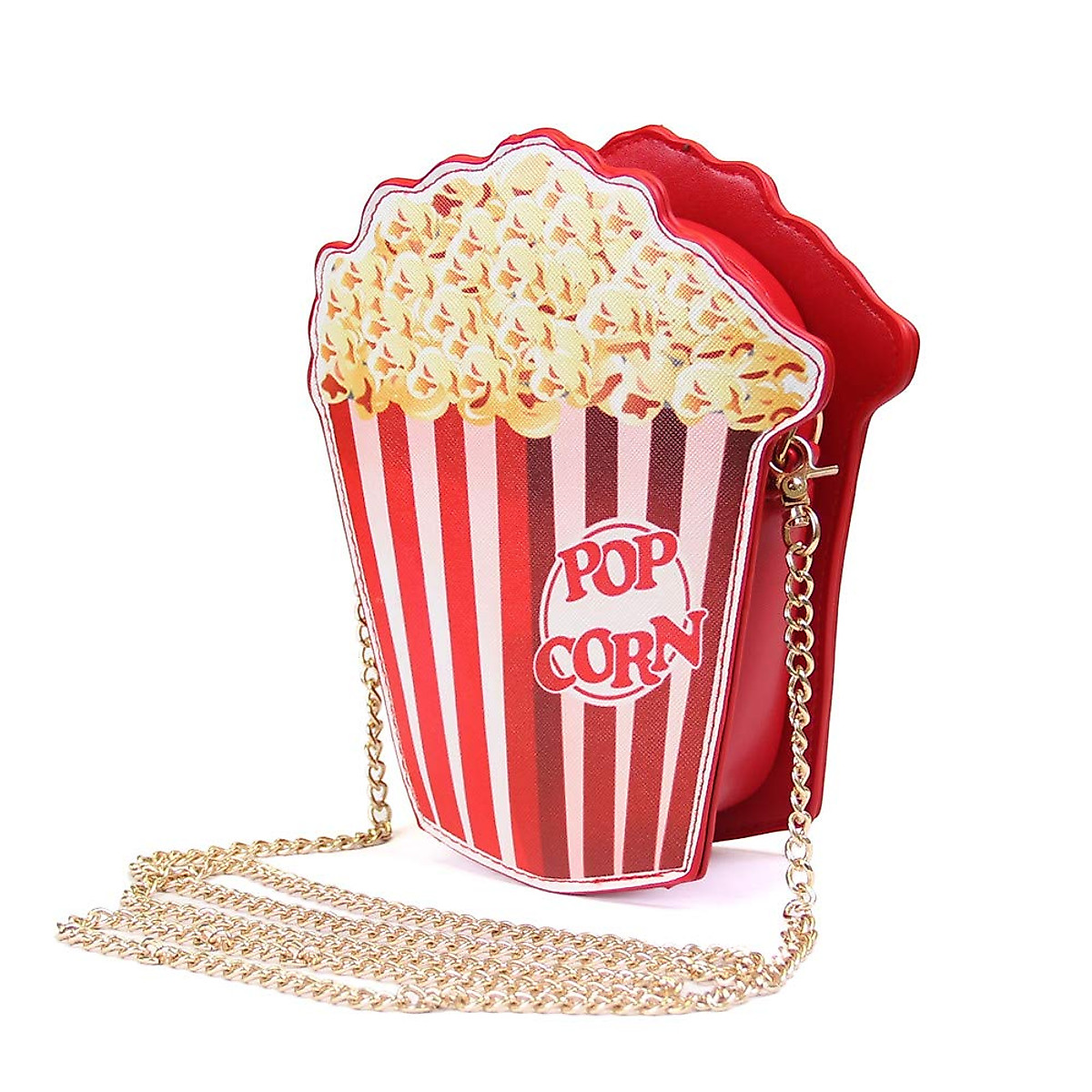 LUI SUI Girls Cupcake Crossbody Handbag Popcorn Hamburger Purse Small Purse Women Cellphone Shoulder Bag (Popcorn)