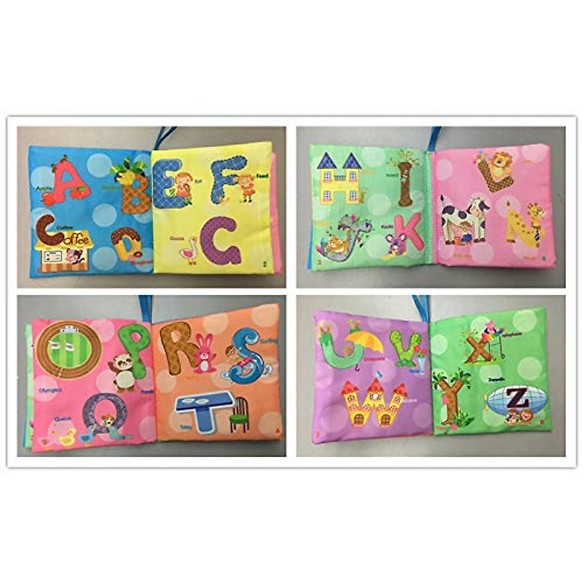 LmtLessDeals Baby Soft Cloth Books Baby Books Safety Fabric Baby Book Set 3 Pack Gift Set