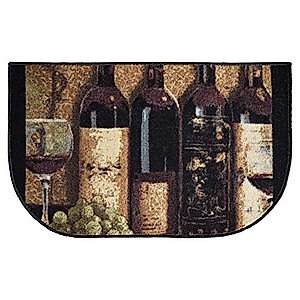 Brumlow MILLS Wine Botique Area Rug for Kitchen, Dining, Bedroom, Living Room and Home Decor, 19" x 32", Tan