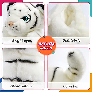 SpecialYou Tiger Hand Puppet Jungle Friends Plush Animals Toy for Imaginative Play, Storytelling, Teaching, Preschool & Role-Play, 8’’