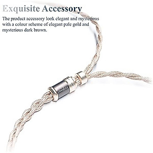 FSIjiangyi HD800 Cable HD800s Balanced Cable HD820 Cable 6N Single Crystal Copper Braid Headphones Cable for Sennheiser HD800s Cable HD820 HD800 Replacement Cable (4.4mm Plug)