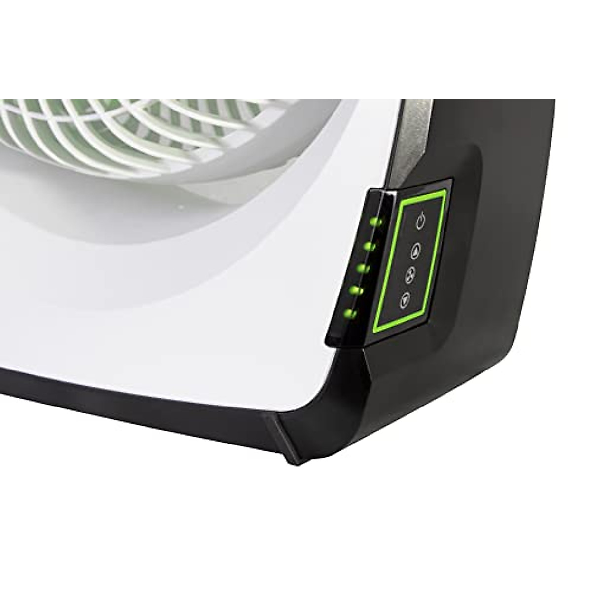 Lasko Portable Fan, 18V Lithium Ion Battery, Bonus Adapter for Electric Plug-in Use, Lasts up to 15 Hours, 5 Quiet Speeds, for Camping, Tailgating, Patio and Outdoor Use, 17", White, RB200