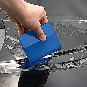 Gomake 3 in 1 PPF Squeegee Kit for Car, Soft TPU Small Squeegee Anti Scratch Rubber Scraper for Vinyl Wrap Installation,Window Tinting Tool,Water Wiper Windshield Glass Cleaning Squeegee Tool