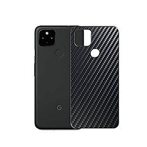 Puccy 2 Pack Back Screen Protector Film, compatible with GOOGLE PIXEL 4A 5G Black Carbon TPU Guard Cover （ Not Tempered Glass/Not Front Screen Protectors ）