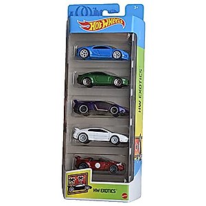 Hot Wheels 5 Pack Exotics, 1:64 Scale die cast