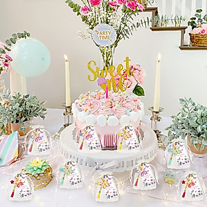 12 Sets Butterfly Party Favors Tassel Keychain Fairy Party Decorations with Laser Butterfly Flower Gauze Bag Thank You Cards for Butterfly Theme Birthday Party Baby Shower Goodie Bag Decor (Butterfly)