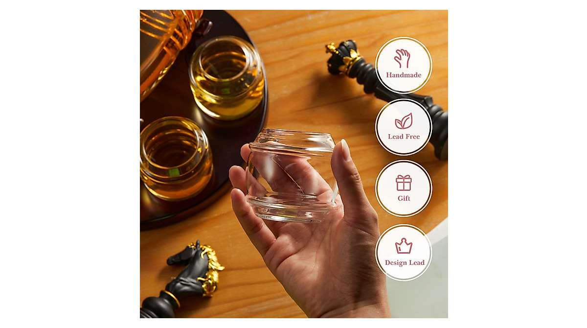 Whiskey Barrel Decanter Set | Premium Liquor Dispenser Gift