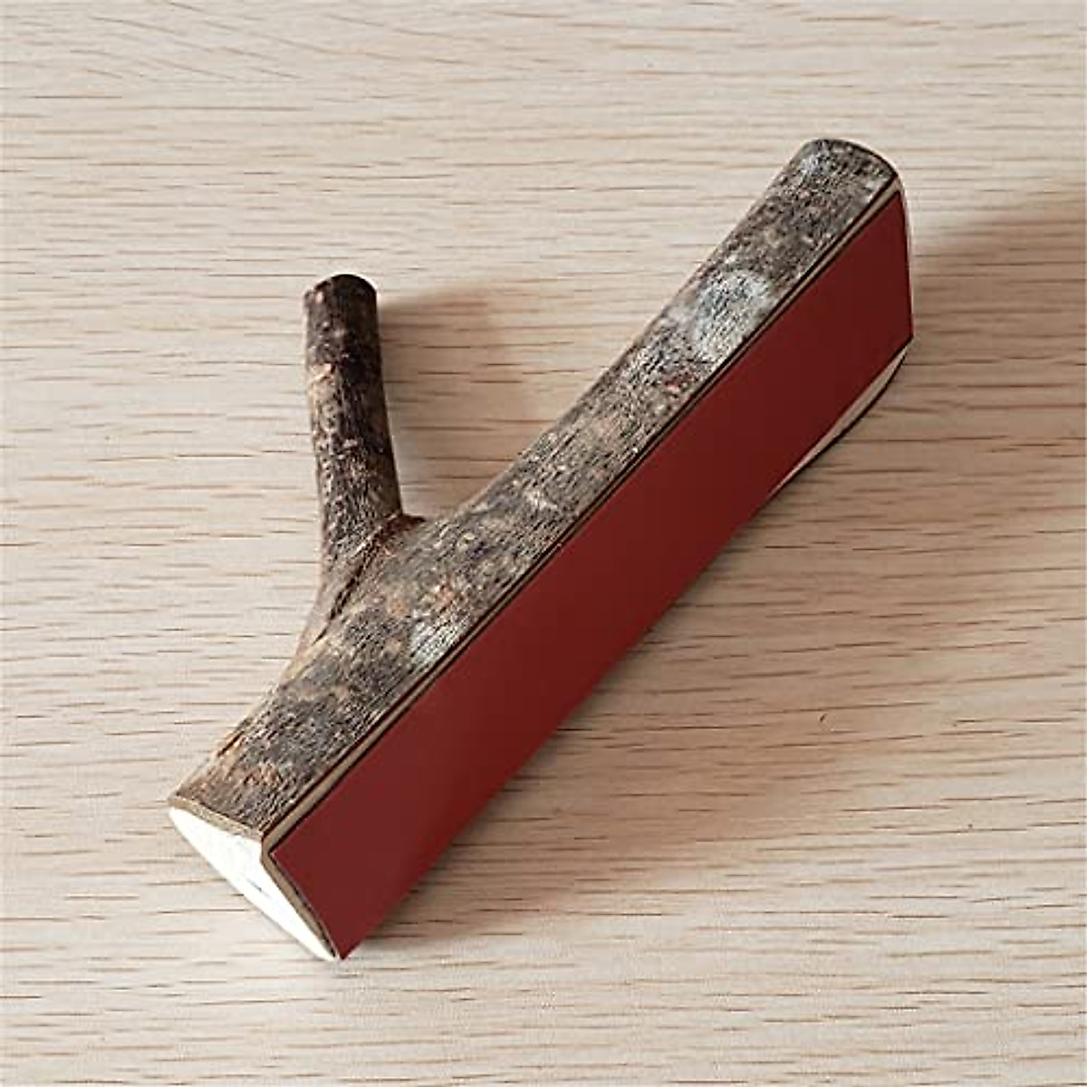 LHLLHL Handcraft Natural Wooden Tree Branch Hook Entryway Decorative Self-Adhesive Key Hooks Wood Coat Bag Hanger