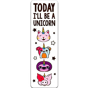 Unicorn Styling Head for Girls - Bundle with Unicorn Styling Head Toy, Stickers, Unicorn Bookmark | Unicorn Gifts for Girls, Kids