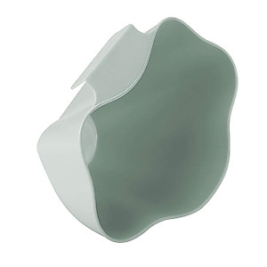 Cupboard Door Hanging Mount Kitchen Trash Bin Without Lid Garbage Kitchen Cabinet Hanging Flower Shape Trash Can(Gray)