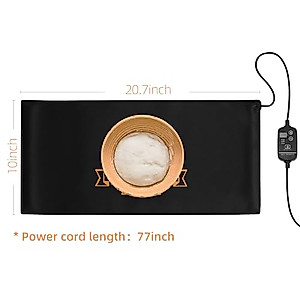 Bread Proofer Bread Dough Starter - Adjustable Temperature Dough Proofer with Thermostat Control Bread Warming Mat