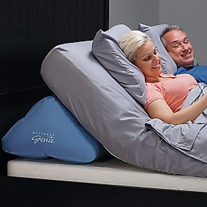 Contour Mattress Genie Inflatable Bed Wedge | King Size, Portable, Turns Any Bed Into an Adjustable Bed, Hospital Bed Rental Alternative | Perfect for Elderly, Snoring, Reflux, GERD, Post-Surgery