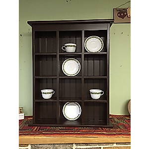 Tea cup and Saucer Plate Rack Espresso