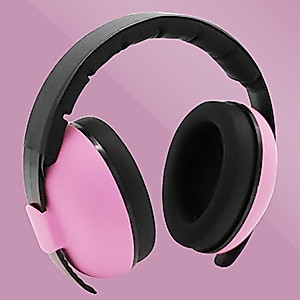 Rxsdeni Baby Noise Cancelling Headphones, Baby Ear Protection, Travel Baby Essentials, Kids Noise Reduction Hearing Protection Earmuffs for 0-3 Years Babies(Pink)