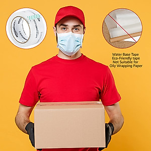 Amazon Basics Packing Tape, Designed for Moving, Storage and Packing, Shipping and Mailing, 1.88-Inch Wide x 109 Yards, Crystal Clear, 6-Pack