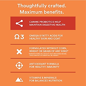 WholeHearted Grain Free All Life Stages Chicken & Pea Recipe Dry Dog Food 40 lbs.