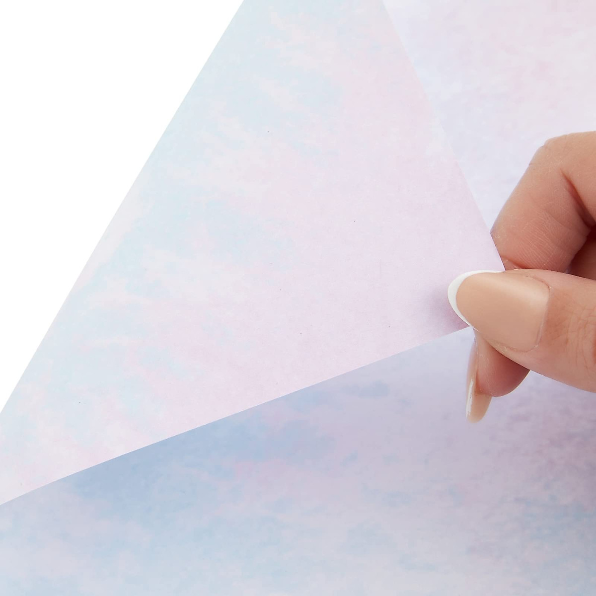 96 Sheets Watercolor Stationery Paper, Double-Sided, Colorful, Printer Friendly for Writing Letters and Invitations (8.5 x 11 Inches)