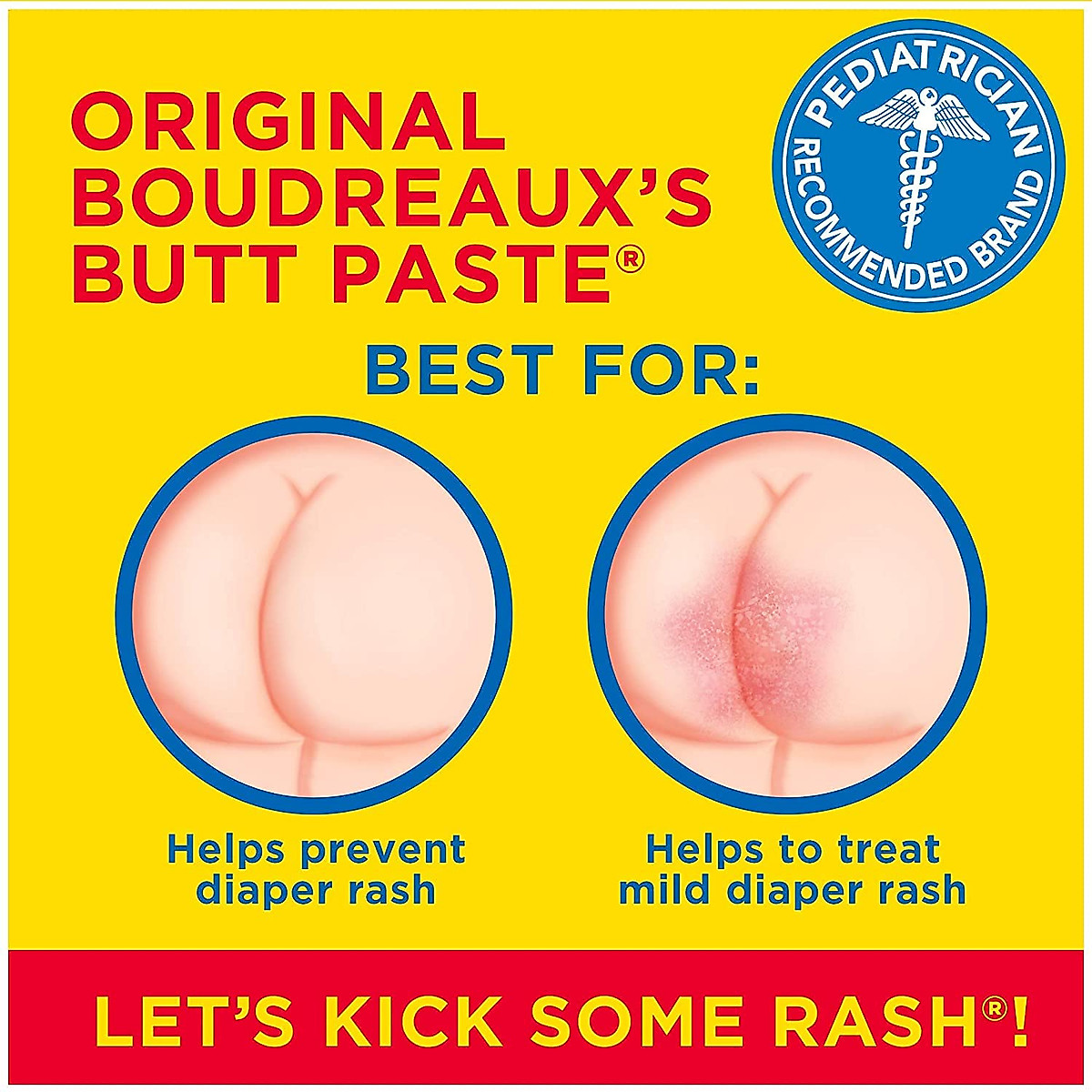 Boudreaux's Boudreaux's Butt Paste, Diaper Rash Ointment, Tube 4 oz (Quantity of 3)
