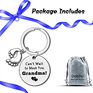 Grandma to Be Gift Keychain New Grandma Gift New Baby Reveal Gift For Grandma Grandmother Announcement Gift Jewelry Grandmother Announcement Gift Baby Pregnancy Announcement Gift for New Grandmother