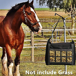 Slow Feeder Hay Bag - Hay Storage Net for Horse Donkey Goat for Camping Trips, Easy to Fill (1 PCS)