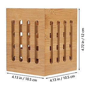Cabilock Dishes Drying Rack Korean Chopsticks Cutlery Drying Holder Basket Wooden Bamboo Chopsticks Holder Tableware Drainer Cutlery Storage Organizer Caddy Utensil Drying Rack Korean Chopsticks