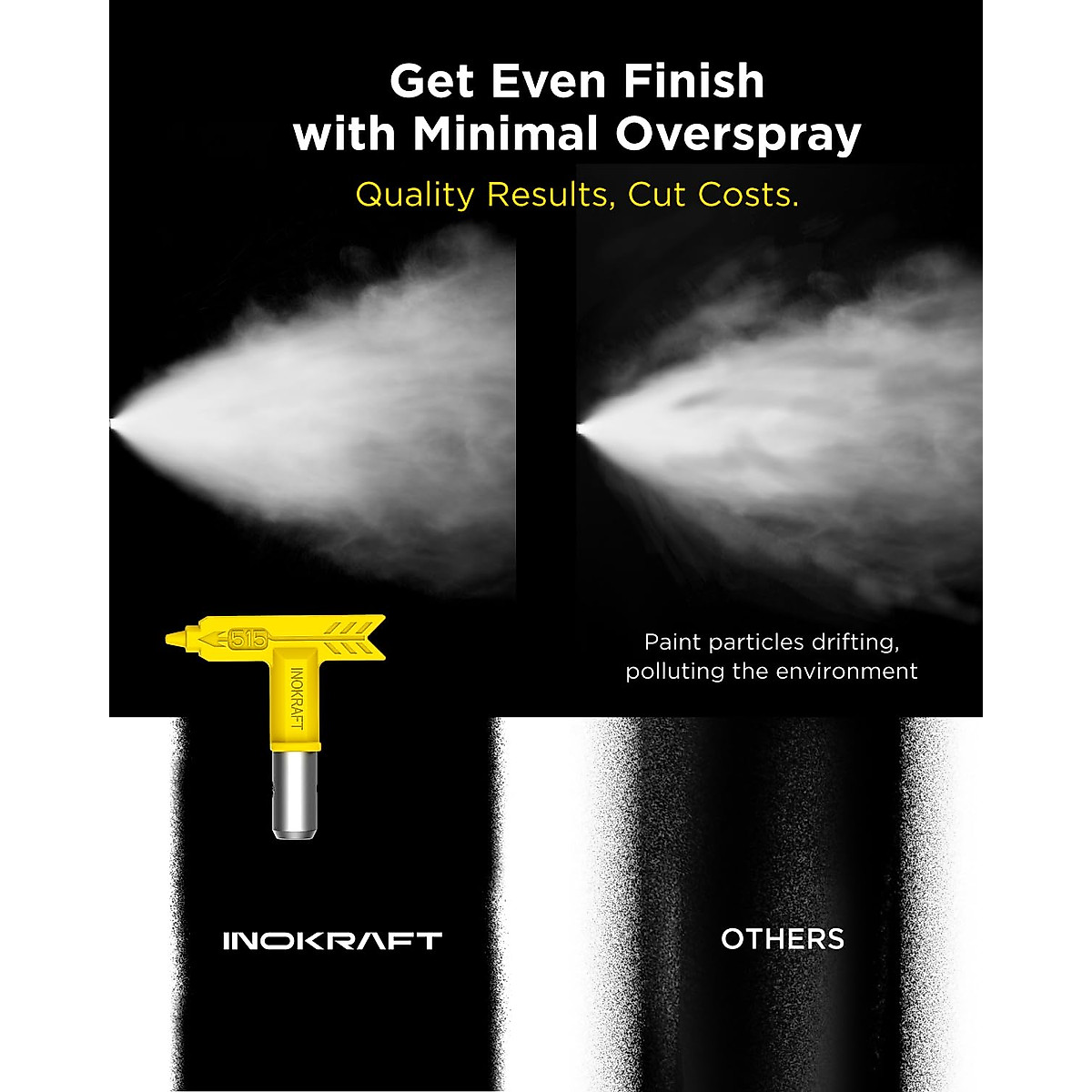 MaXpray M1 Airless Paint Sprayer, Highly Efficient Thinning-Free Minimal Overspray for Up to 10 Gallon DIY Painting Projects Home Interior & House Exterior, Comes with Sprayer Accessories