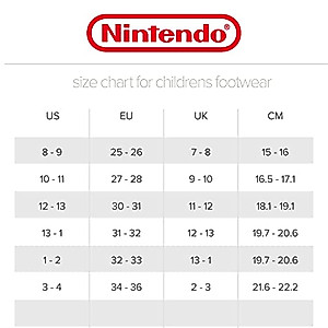 Super Mario Boys Slippers, Mario Kart Mismatched A-Line, Black, Size 12/13