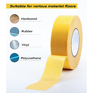HolderProf Sports Pickleball Court Tape, 2in x 230FT - Pickleball Tape for Indoor Outdoor Court Lines Marking Kit | Bright Yellow
