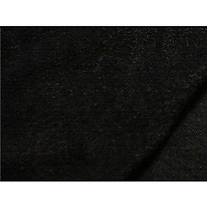 Solid Anti-Pill Polar Fleece; No-Sew Tie Blanket Fabric (Black)