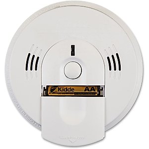 Kidde KN-COSM-BA Battery-Operated Combination Carbon Monoxide and Smoke Alarm with Talking Alarm , WHITE